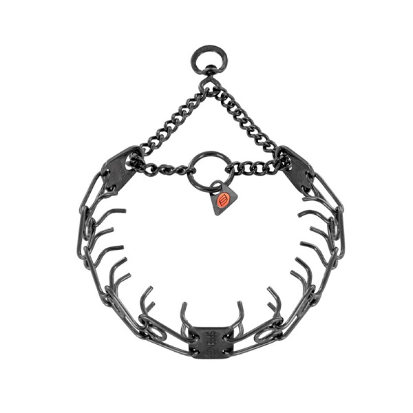 Black Stainless Steel Prong 【Collar】 with Swivel (2.25 mm x 16 inches ...